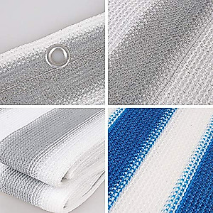 JYCAR 3 x 16.4 FT Fence Privacy Screen Mesh Net, Balcony Privacy Screen Cover, Fence Windscreen for Porch Deck Outdoor Backyard Patio Balcony, Includes 16.4 ft Rope and 20 Zip Ties