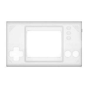 PlayVital Semi-Transparent Clear Silicone Cover Protective Case Skin for Nintendo Game & Watch: Super Mario Bros w/ 2 Pcs Screen Protectors