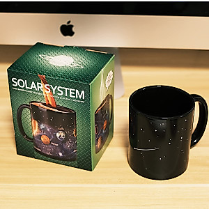 Kmiles Heat Changing Solar System Ceramic Mug Colour Changing Mug Magical Coffee Mug Tea Cup 12 Ounce - Novelty for Xmas Funny Gifts