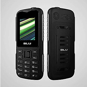 BLU Tank Mini T650 1.8" GSM Unlocked 32MB Dual-SIM Flashlight Cellphone (Black/Gray)
