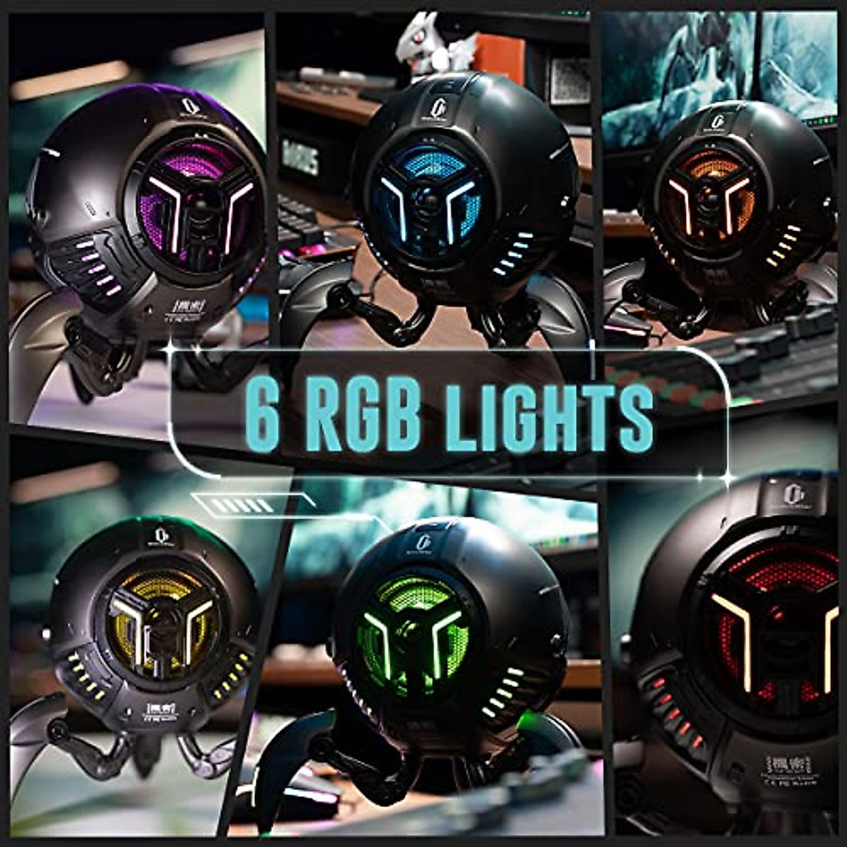 GravaStar Mars Pro Bluetooth Speaker,25W Loud Stereo Sound Wireless Portable Speakers with Futuristic Design, Up to 24H Playtime,TWS Pairing for Home/Party/Outdoor/Beach,Birthday Gift (Matte Black)