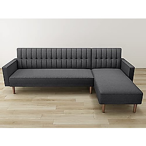 Gold Sparrow Claremont Sofa Bed Sectional, Gray