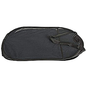 PowerTRC Mesh Pop Up Laundry Basket | Foldable Hamper Basket For Laundry Or Storage | Comes With Side Pockets And Carry Handles | 2 Pack | Black Color