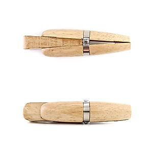 QWORK Wooden Ring Clamp, Hand Tool Wire Clamp for Jewelry Making Stone Setting Engraving Repair