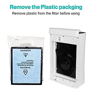 HIMOX M11 Air Purifier Replacement Filter, Medical Grade Genuine H14 True HEPA Filter (99.99%) with 5-Stage Air Filtration System for Home Large Room Bedroom Pets