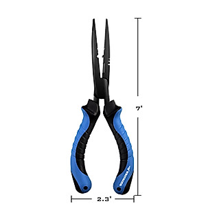 KastKing Intimidator Fishing Pliers, 7 inch Straight Nose