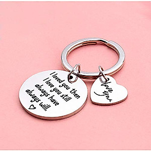 ShiQiao Spl Boyfriend Husband Christmas Gifts I Love You Keychain Lover Couple Gifts Girlfriend Wife Keychain for Valentines Birthday Gifts