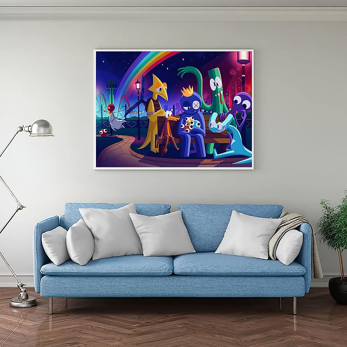 AIBOERL Diamond Painting Kits, Rainbow Diamond Art Kit for Adults, DIY 5D Friends Diamond Dots Full Drill Round Crafts for Home Wall Decor (15.8 * 11.8 inch)