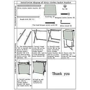 Bamboo Wood X-frame Laundry Hamper with Lid Collapsible Dirty Clothes Laundry Basket Foldable Storage for Household (Beige with Lid, Medium)