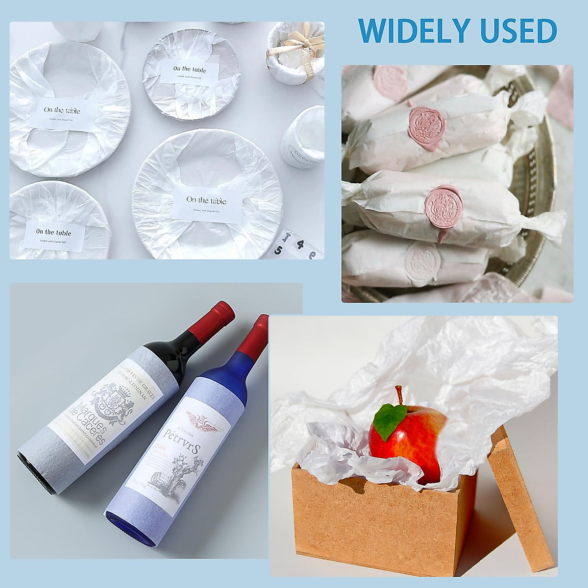 200 Pcs Acid Free Archival Tissue Paper Archival Packing Paper No Acid Paper Unbuffered Interleaving Paper White Tissue Paper Bulk for Storing Clothes Textiles Jewelries Present Wrap (24 x 36 inches)