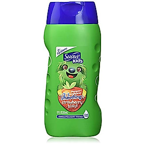 Suave Kids 2 in 1 Shampoo and Conditioner, Strawberry Smoothers, 12 Fl Oz (Pack of 1)