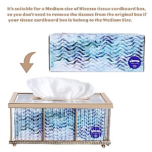 Sumnacon Rectangular Acrylic Tissue Box Cover - Stylish Facial Tissue Box Holder, Decorative Tissue Box for Bathroom Vanity Dresser Night Stand Table Countertop Desk Office Bar