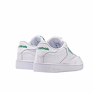 Reebok Men's Club C 85 Fashion Sneaker, white/green, 11 M US
