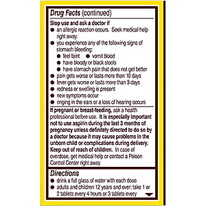 Genuine Bayer Aspirin 325mg Coated Tablets, #1 Doctor Recommended Aspirin Brand, Pain Reliever and Fever Reducer, 24 Count