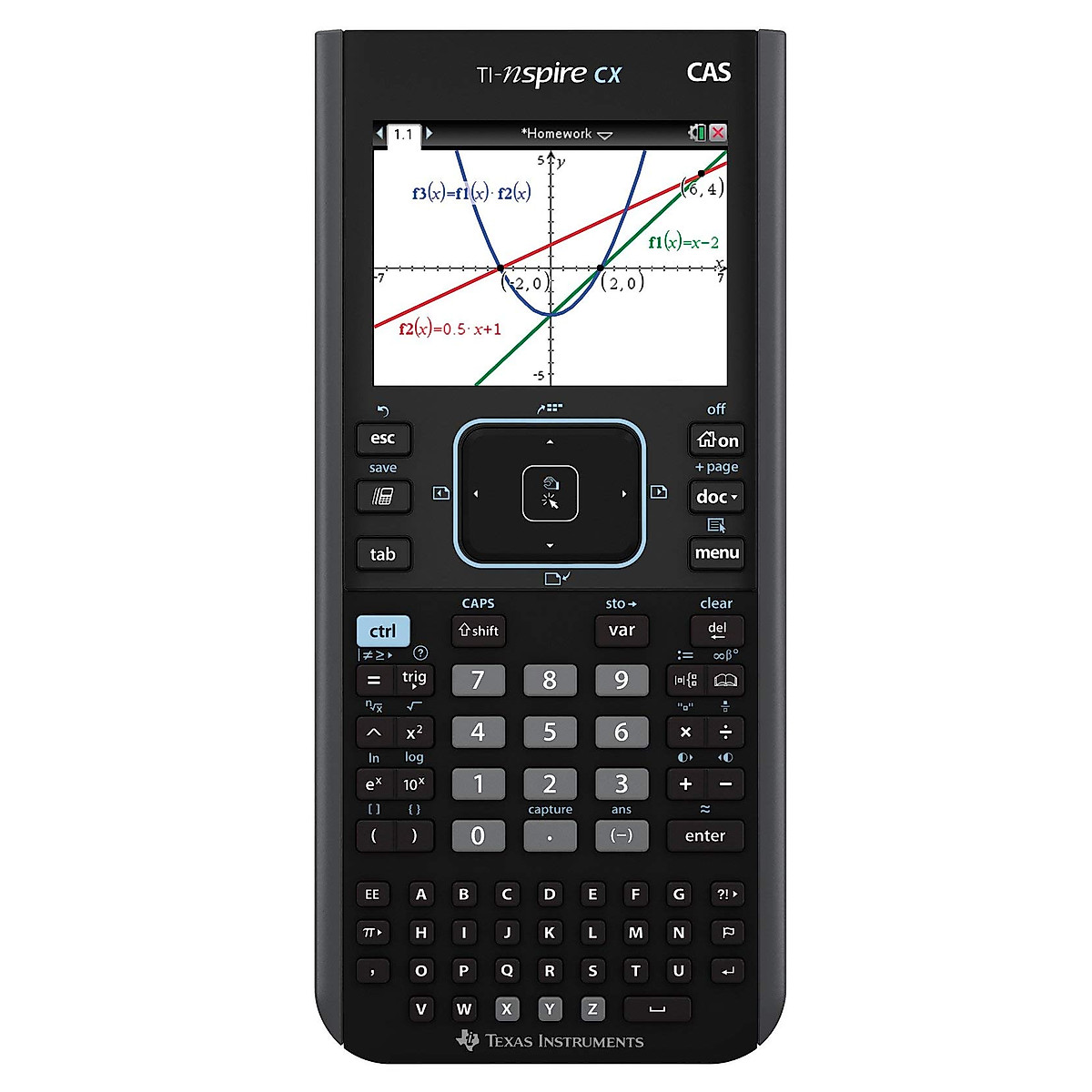 Texas Instruments Nspire CX CAS Graphing Calculator (Renewed)