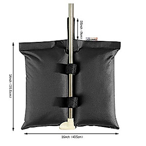 ESINGMILL Canopy Weight Bags for Pop up Tent, 4pcs/Pack Leg Weights Sand Bags for Instant Outdoor Sun Shelter Canopy Legs, Heavy Duty Stability Sandbag Weighted Feet Bag