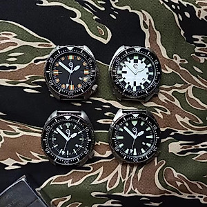 QM Diver 300M Mens WatchSwiss Swiss Movment Analog Stainless Steel Vintage Classcial Ceramic Bezel Saphire Glass 8022 (SM8022D)