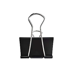 DSTELIN Extra Large Binder Clips 2.4-Inch (12 Pack), Big Paper Clamps for Office Supplies, Black