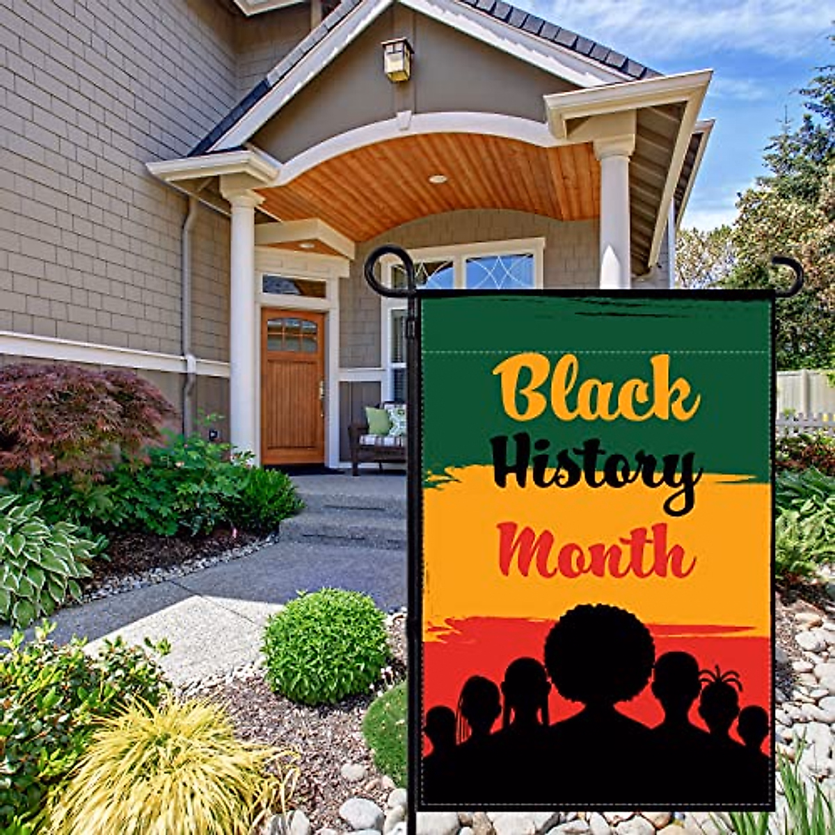 Linen Black History Month Garden Flag Black History Month Yard Sign Afro African American Black History Month Decorations and Supplies Outdoor