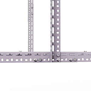 4×8 Adjustable Ceiling Rack for Garage Storage Mount Storage Heavy Duty (54"-96") Length x 48" Width x (20''-36") Highly, White