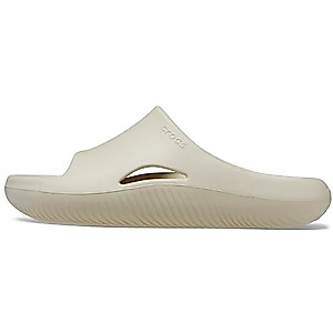 Crocs Unisex Mellow Slides Sandal, Bone, Numeric_12 US Men