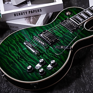 Grote LPS-003 Solid Body Electric Guitar Coils Splitting with Gigbag(Green)