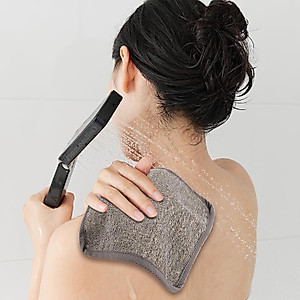 Framendino, 3 Pack Dual-Textured Exfoliating Washcloth with Soft and Scrubbing Side Body Exfoliation Wash Clothes for Bath Shower