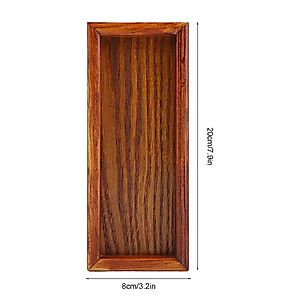 Rectangular Wooden Tray, Serving Tray, Tea Tray, for Snacks at Home(20 * 8cm)