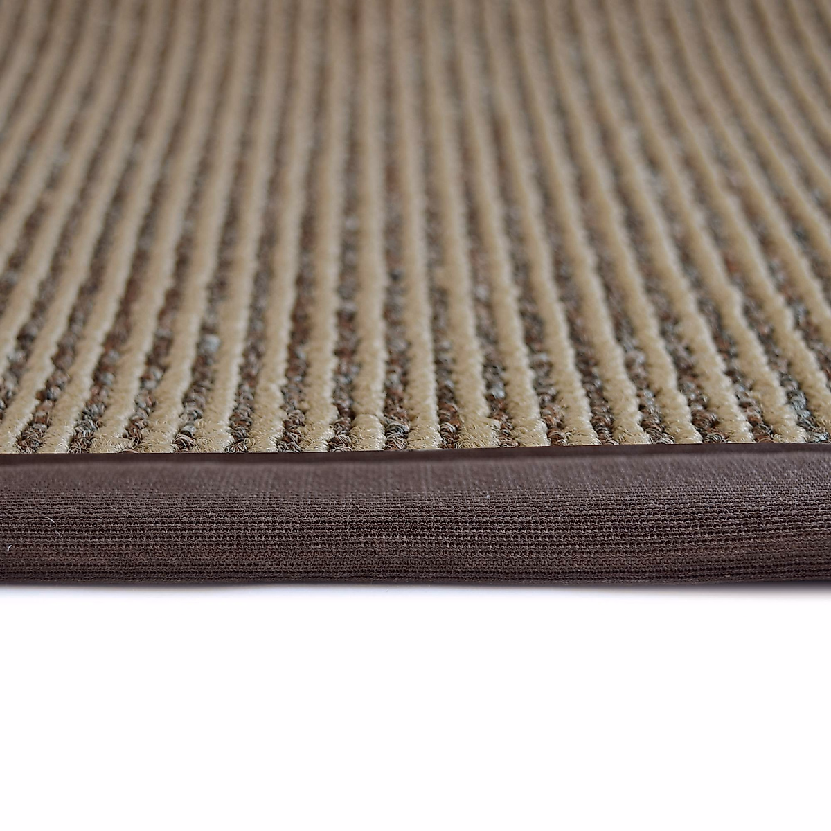 iCustomRug Synthetic Sisal Area Rug, Softer Than Natural Sisal Rug, Stain Resistant & Easy to Clean in Chocolate 8ft x 10ft