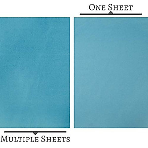 Crown 480 Sheets Bulk Pack Light Blue Tissue Paper Gift Wrap - Ream of Paper - 15 inch. x 20 inch. Wrapping Tissue Paper - for Scrapbooking Paper, Art n Crafts, Wrapping Christmas Gifts and More!!