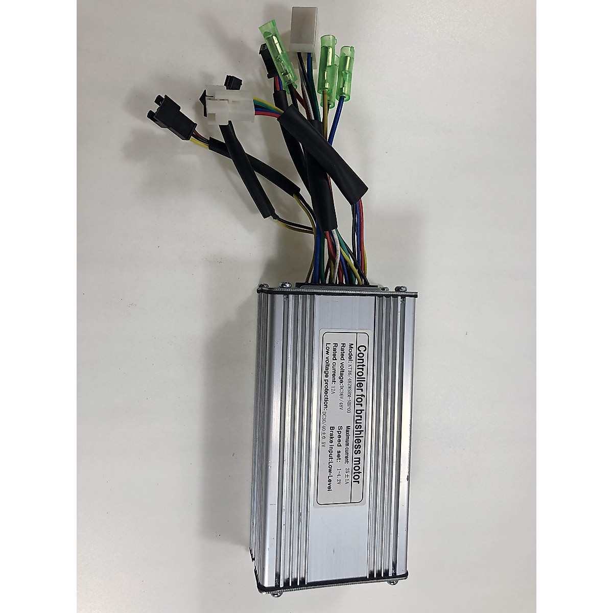 NBPOWER 36V/48V 750W 25A Brushless DC Motor Controller Ebike Controller +KT-LCD8H Color Display One Set，Used for 750W-1000W Ebike Kit.