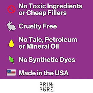 Prim and Pure Mineral Gift Set with Unicorn Mirror| Perfect for Play Dates & Birthday Parties | Kids Eyeshadow Makeup – Mineral Blush | Organic & Natural Makeup Kit for Kids| Made in USA (Pink)