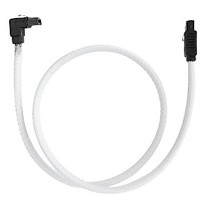 Cable, Dual‑Channel SAS Extension Compatible with II I 500MB/S Solid State Drive with Shrapnel for Solid‑State Disk for SPE(White (Elbow))