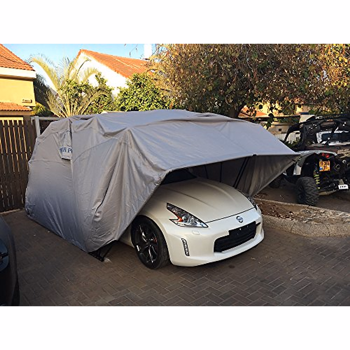 Ikuby Medium Carport, Car Shelter, Car Canopy, Car Garage, Car shed, Car House, Car Park, Foldable, Retractable, Lockable, Durable Shelter