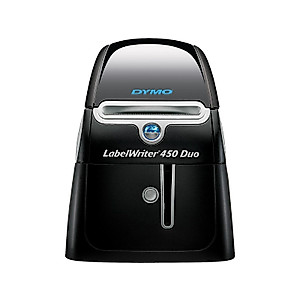 Dymo LabelWriter DUO 300dpi 55 labels per minute Label Printer; 180dpi D1 tape Label Printer (69220)