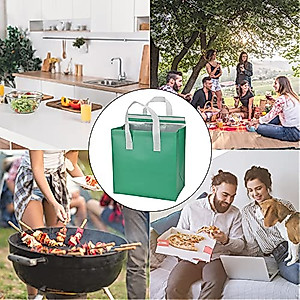 SDQCLIIF insulated take out bags,restaurant takeaways bags with sturdy Self-adhesive stickers and handles,ideal for uber eats,Cold or hot Food Delivery,Restaurant takeaways,Picnic party