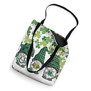 St Patricks Day Tote Bag Gnomes Green Buffalo Plaid Tote Bag