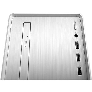 HP 2021 Newest Premium Business Desktop Computer, AMD 6-Core Ryzen 5 4600G(up to 4.2Ghz, Beat i7-9700K), 12GB DDR4 RAM, 256GB SSD+1TB HDD, DVD-RW, WiFi, Bluetooth, HDMI, VGA, Windows 10+AllyFlex MP