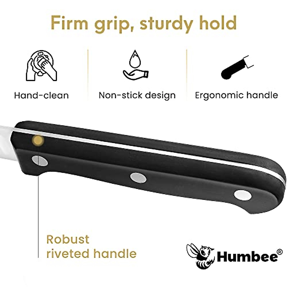 Humbee 14 inch Carving Knife Razor Sharp Blade with Granton Edge for Cutting Smoked Brisket, BBQ Meat, Turkey