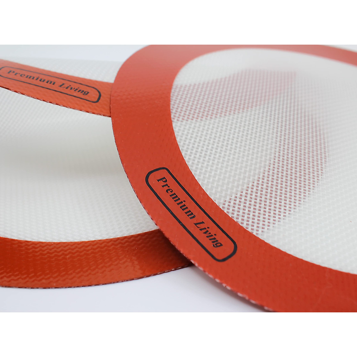 Round Silicone Baking mat for Cakes, Pastry, pies, 0.75 MM Thick, Reusable Baking Liner, Non-Stick, Easy Clean, Professional Grade (2, 8" Round)