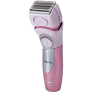 Panasonic Electric Razor for Women with Bikini Trimmer Attachment, Cordless Close Curves 4-Blade Electric Shaver with Wet or Dry Operation and Pop-Up Trimmer – ES2216PC (Pink)