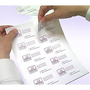 NextDayLabels 100# Tag Blank 10 Per Page White, Laser/Ink Jet Business Card Stock (1000)