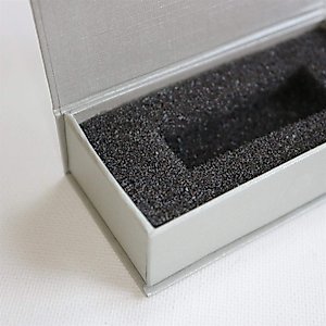 Caterpillar Red 4 x Magnetic USB Presentation Gift Boxes, Silver Grey Color, Flash Drives, Removable Drives, Wedding USB Box, Wedding Presentation Gift Box, Photography, 4, Present Gift