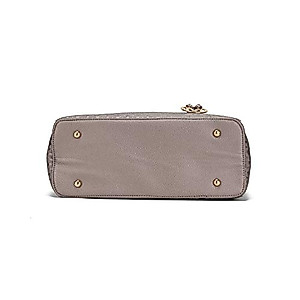 MKF Crossbody Shoulder Bag for Women – PU Leather Top Handle Pocketbook – Roomy Tote Satchel Handbag Purse M Charm Mustard