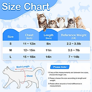 Cat Recovery Suit Female, Breathable Cat Onesie for Cats After Surgery Female for Abdominal Wounds or Skin Diseases, Cat Surgery Recovery Suit Kitten Onesie After Spay Wear Anti Licking