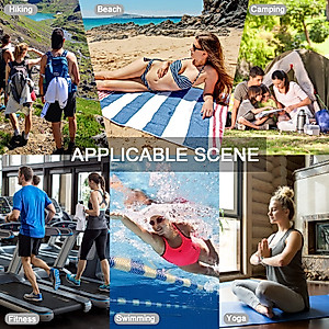 Christmas Tree Hohoho Black Beach Towel Quick Dry Microfiber Beach Towels Oversized SandProof Travel Towel for Women Girls Boys Adults Bath Towel for Bath Vacation Body Pool Gym Camping, 31”x 71”