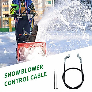 POSEAGLE 2 Pack 1501122MA Snow Thrower Clutch Drive Cable Compatible with Briggs and Stratton 1501122MA, 313449MA, 722095, MT1501122MA, Craftsman 1501122MA, Craftsman 313449, Craftsman 1501122