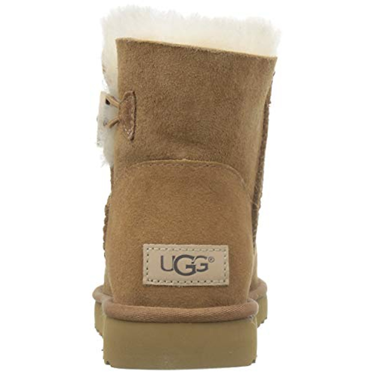 UGG Women's Mini Bailey Button Ii Boot, Chestnut, 9