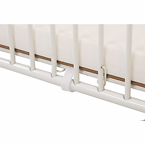 L.A. Baby Deluxe Holiday Mini/Portable Folding Metal Crib, White