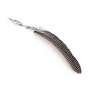 Hilitand Feather Quill Pen Vintage European Antique Sign Pen Set Calligraphy Writing Quill Pen for Stationery Gift(04#)